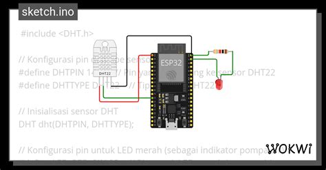 latihan atur suhu wokwi esp32 stm32 arduino simulator
