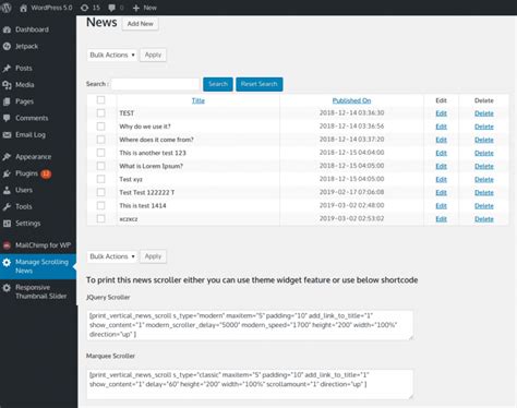 Wordpress Vertical News Scroller Pro I13 Web Solution