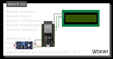Sensor Cahaya Hanafi Wokwi Esp32 Stm32 Arduino Simulator
