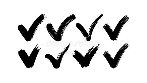 Experimental Check Symbol Pack A Creative Check Symbol Designed With Mixed Media Effects