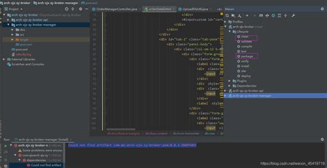 使用idea打包出现could Not Find Artifact Comms Pom001 Snapshotcould Not Find Artifact Com