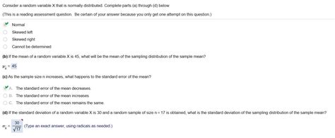 Solved Consider A Random Variable X That Is Normally Chegg