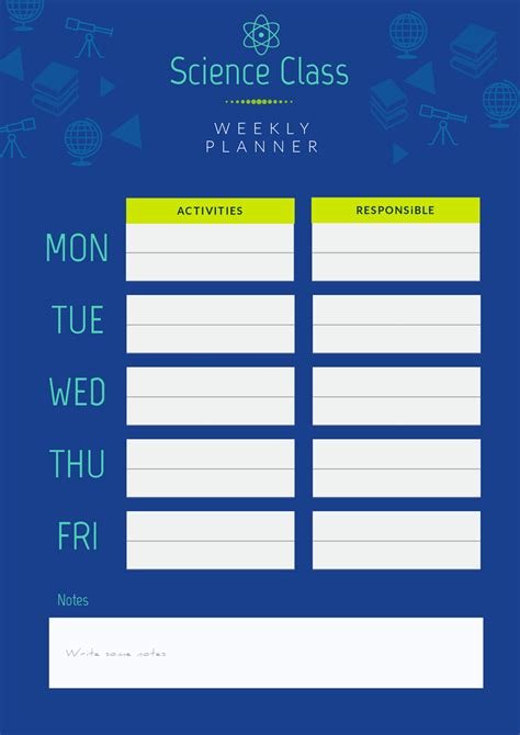 Monthly Class Calendar Template Pdf Template