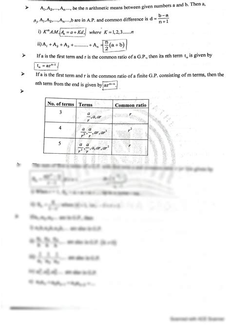 SOLUTION Sequence And Series All Formulas Studypool