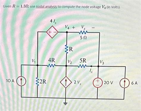 Solved Given Ia103 Ma Use Nodal Analysis To Compute The