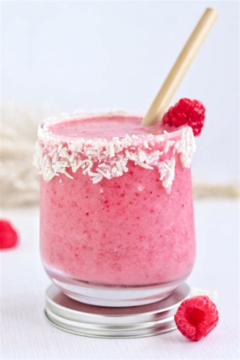 Lassi De Coco Y Frambuesa Receta De Smoothie Vegano