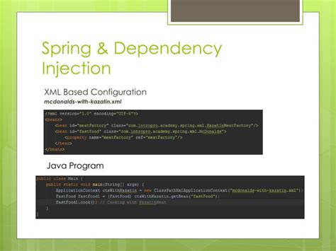 Spring Framework And Inversion Of Control Ppt