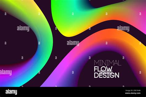Moving Colorful Abstract Background Dynamic Effect Vector Illustration Design Template Stock
