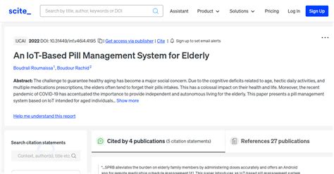 An Iot Based Pill Management System For Elderly