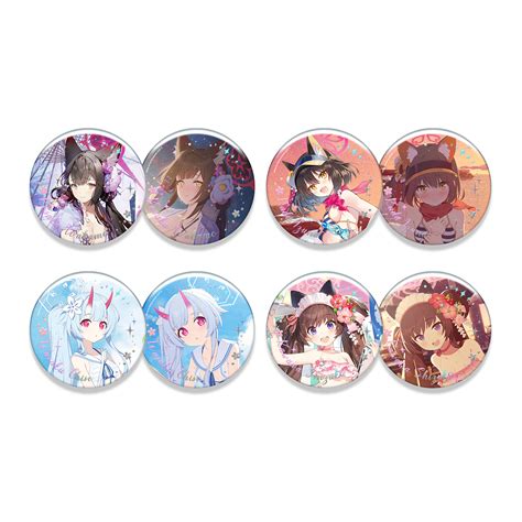 Pre order Blue Archive Hyakkiyako Alliance Academy Swimsuit Cặp badge tròn Kazdel Thrift