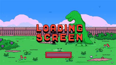 Cute Retro Animated Loading Screen 8bit Pixel Art Indie Etsy