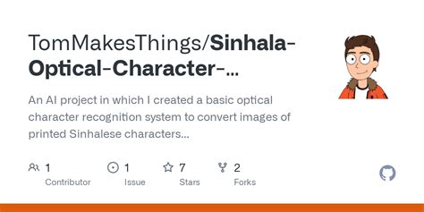 Github Tommakesthingssinhala Optical Character Recognition An Ai