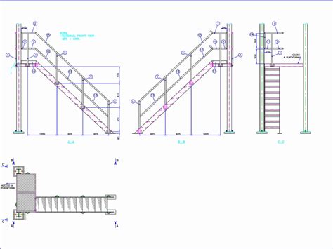 Typical Ladder For Platforms In Autocad Cad 102 29 Kb Bibliocad
