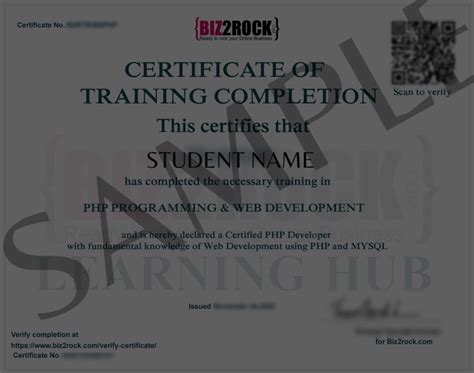 Training And Certification Program In Php Biz2rock India