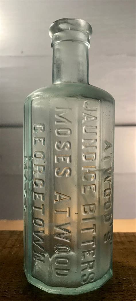 Atwoods Jaundice Bitters Moses Atwood Georgetown Mass Bay Bottles