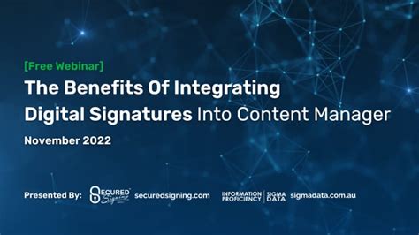Free Webinar The Benefits Of Integrating Digital Signatures Into