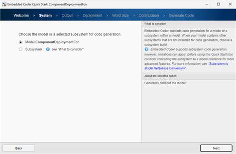 Generate Code By Using Embedded Coder Quick Start MATLAB Simulink