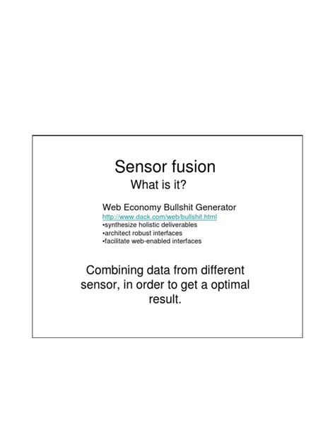 Sensor Fusion Pdf Kalman Filter Algorithms