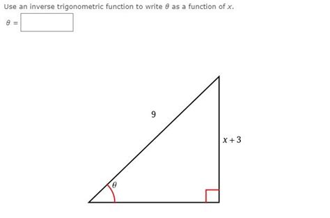 Solved Use An Inverse Trigonometric Function To Write E As A Chegg