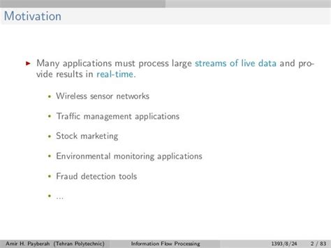 Introduction To Stream Processing