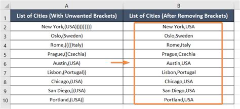 remove brackets effectively in excel with 5 methods excelgraduate