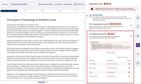 metadata analysis inspera help center