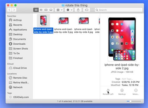 how to rotate images in macos from finder the fast way