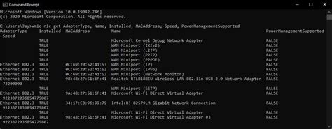 How To Check Network Adapter Information In Windows