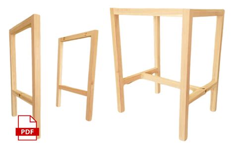 Modern Bistro Table Diy Plans Outdoor Patio Furniture Pdf Download Etsy