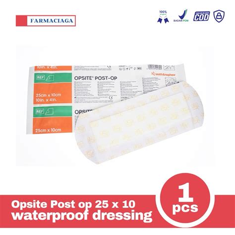 Jual Opsite Post Op 25x10 Cm Plaster Tahan Air Opsite 25cm X 10cm