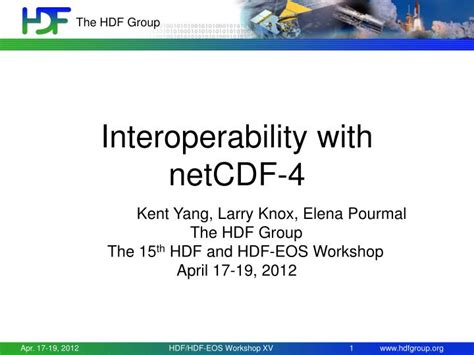 ppt interoperability with netcdf 4 powerpoint presentation free