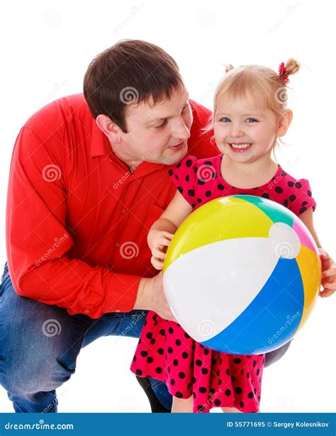 Daddy Plays With His Beloved Daughter Stock Image Image Of Love