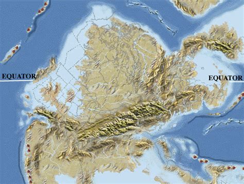 Relief Map Of The World 300 Million Years Ago
