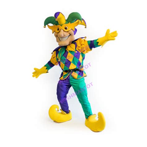 Jester Mardi Gras Mascot Costume