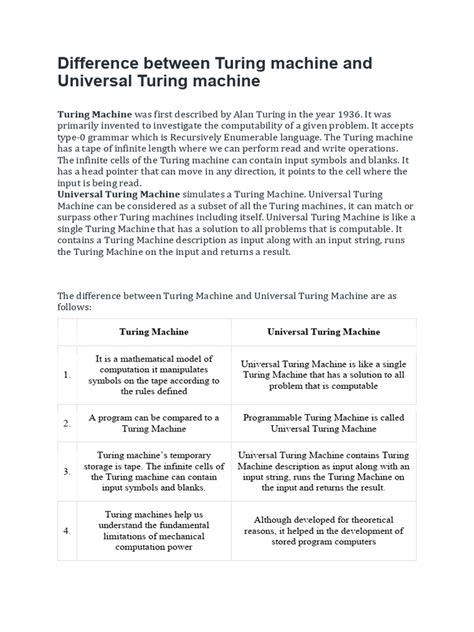 Universal Turing Machine Pdf Computer Science Computability Theory