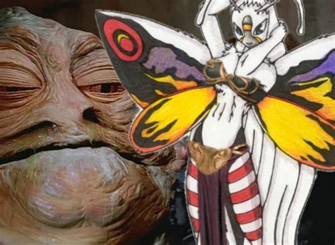 Jabba And Slave Girl Mothra By Jabbalovesmpauling On Deviantart