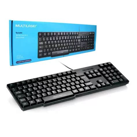 Teclado Slim Preto Usb Abnt2 Multilaser Tc213 Shopee Brasil