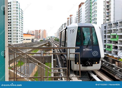 Singapore Light Railway Transit Lrt Editorial Image Image Of Line