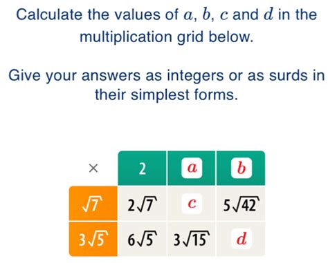 Solved Calculate The Values Of A B C And D In The Multiplication
