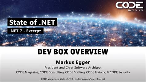 State Of Net Excerpt Microsoft Devbox Preview Info Youtube