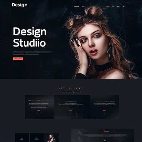 Premium Photo A Sophisticated Full Landing Page Of A Female Model For A Portfolio