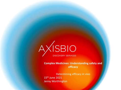 Mdc Connects Series 2021 A Guide To Complex Medicines Determining Efficacy In Vivo Jenny