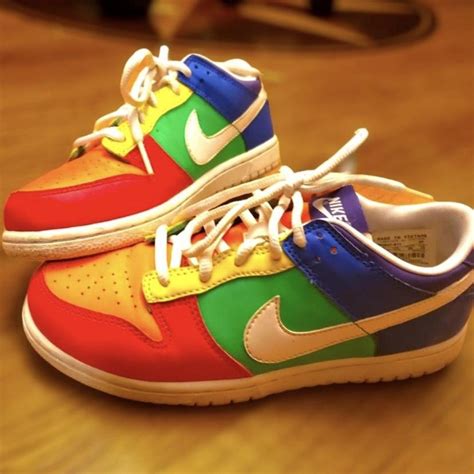 Nike Rainbow 🌈 Dunks Sb Low Colorblock Sz 5 Great Depop