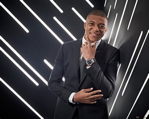 Kylian Mbappe Posing In Suit 4k Wallpaper Download