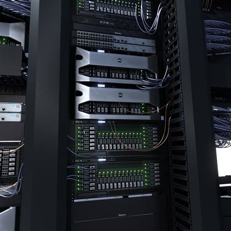 Data Server Network Rack 3d Model