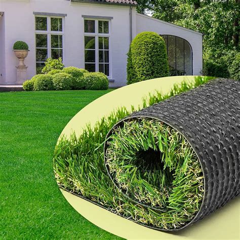 Ayoha Artificial Turf 3 X 5 Realistic Synthetic Grass 1 38 Pile Height Fake