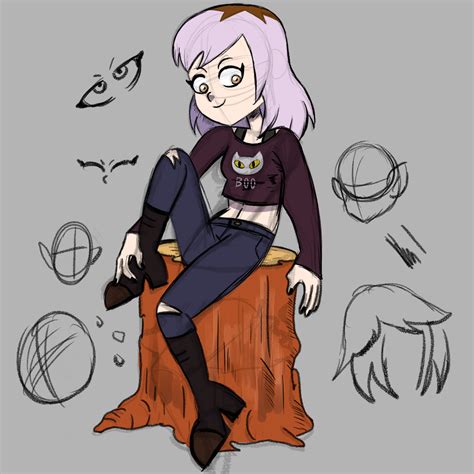 Amity Blight The Owl House Colored Sketch By Alexander Draws On