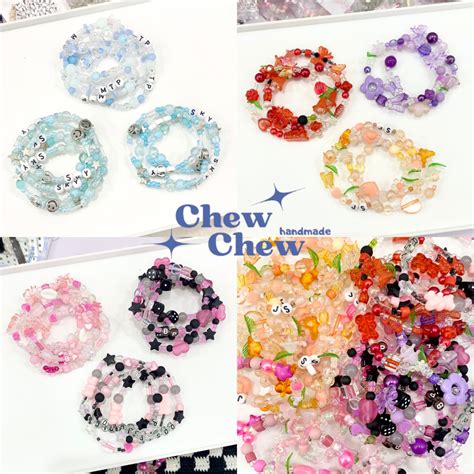 Làm theo yêu cầu Vòng tay hạt cườm có co giãn Chew Shopee Việt Nam