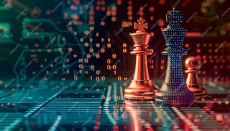 one half of chess piece standing on chessboard and other one filled