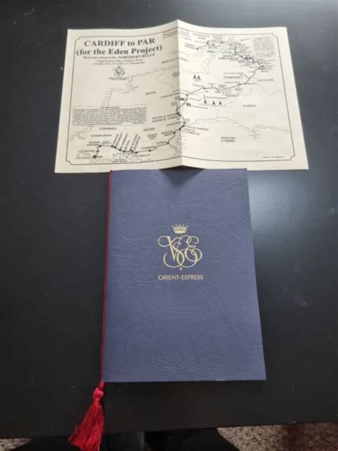 Orient Express Welcome Map Menu Northern Belle
